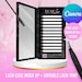 Lash Tray Template | Editable Eyelash Packaging Canva Design | Lash ...