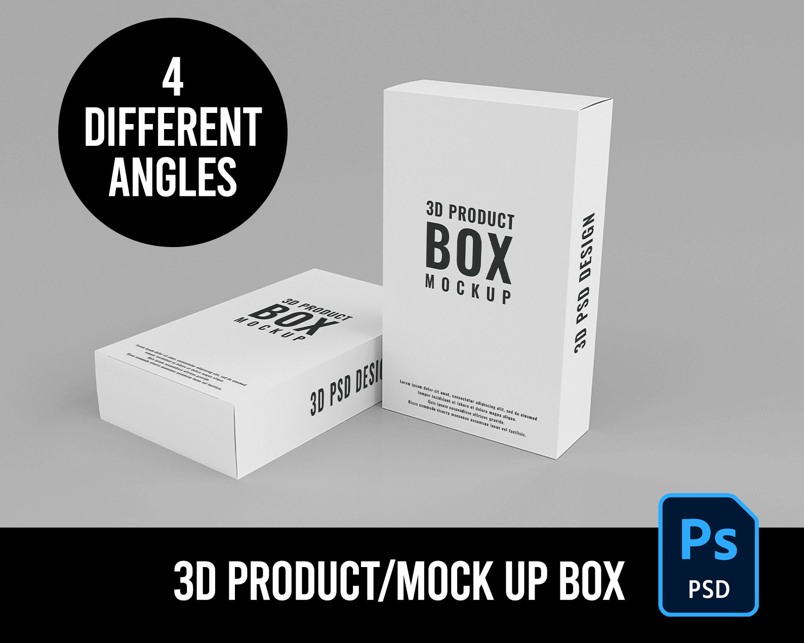 3D Product Mock up Box - Etsy