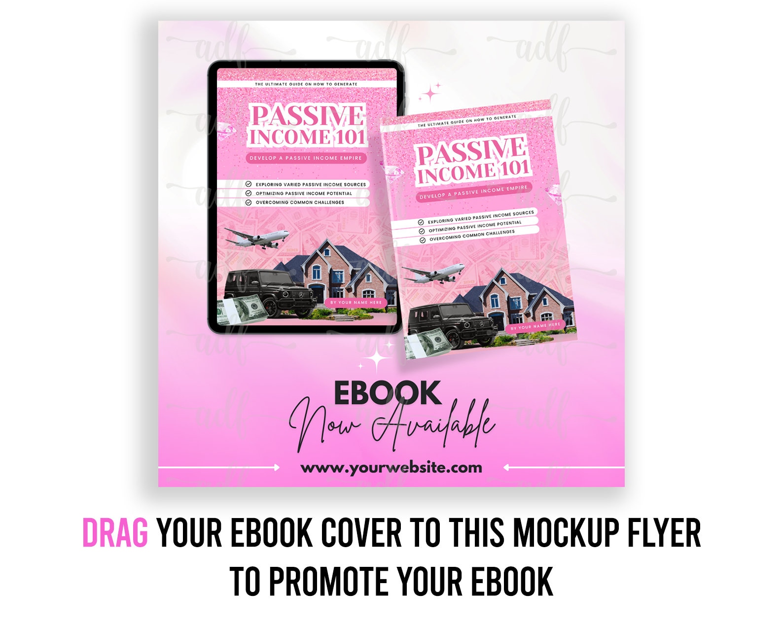 Ebook Cover Mock Up, E Book Cover Promotion, Editable Ebook Cover Flyer ...