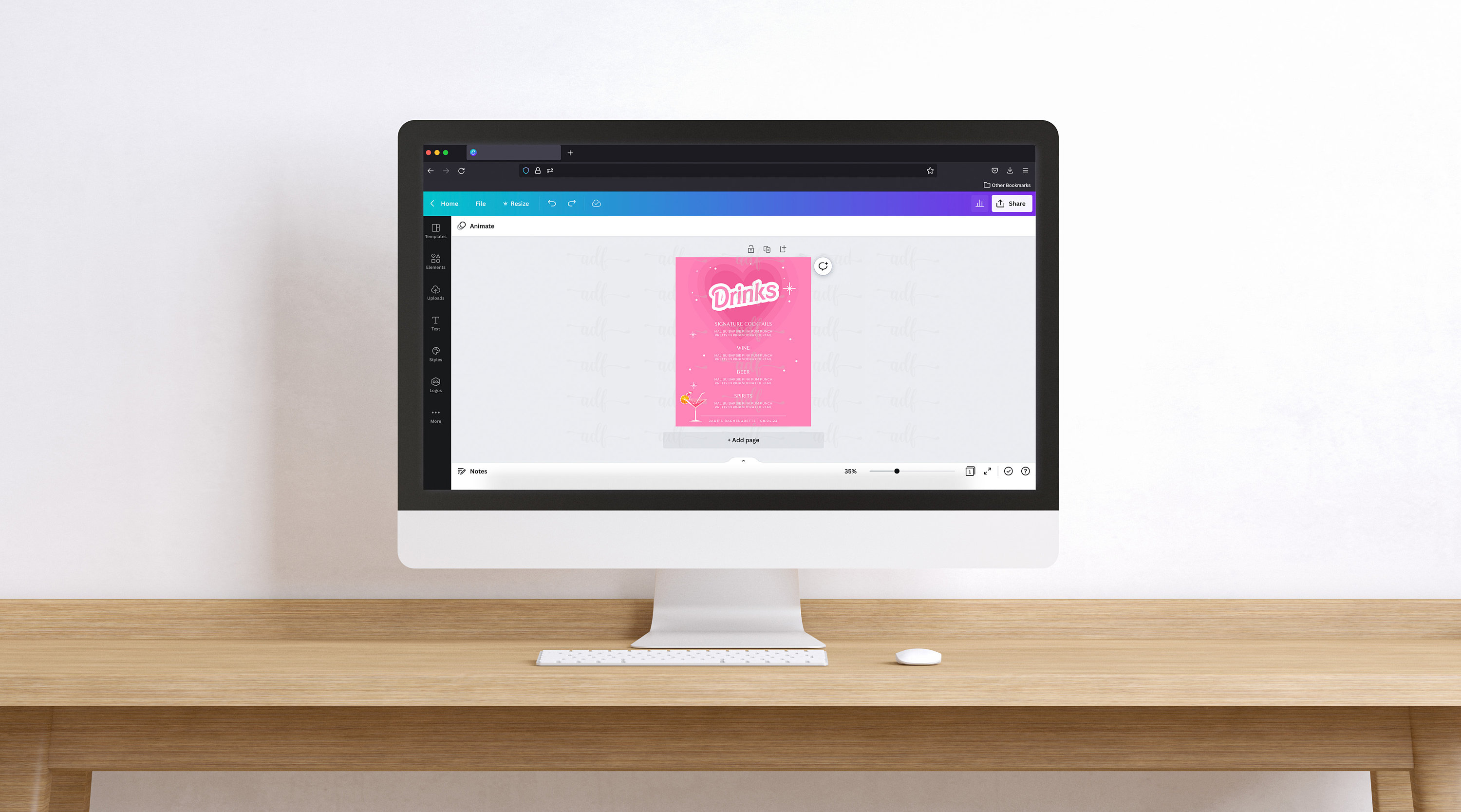 Doll-themed Menu Template Pack, Doll Bar Menu Menu Template, Bar Sign ...