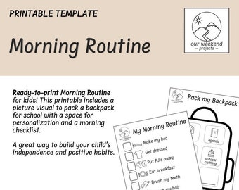 Kids Backpack Checklist - Etsy