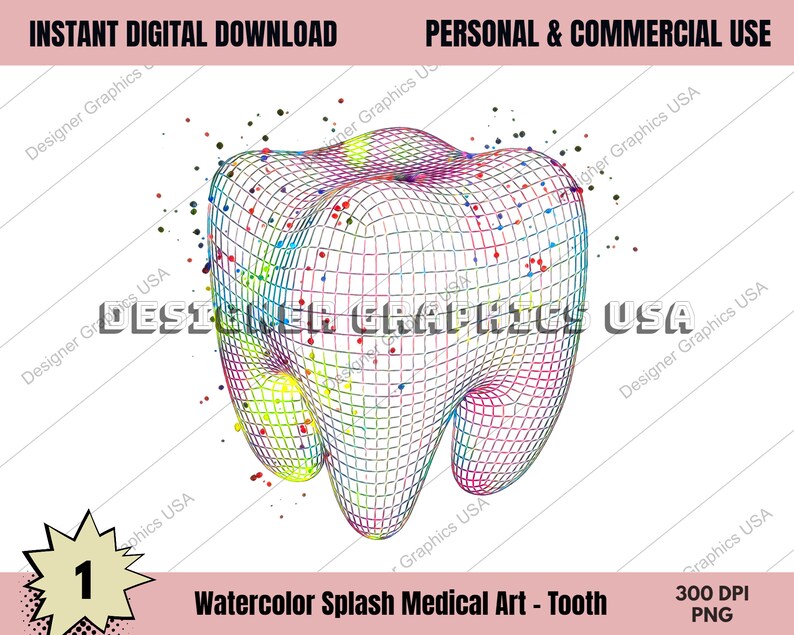 Tooth PNG Watercolor Tooth Art PNG Human Medical Anatomy PNG - Etsy