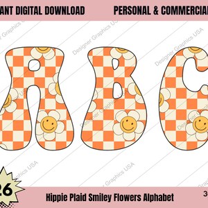 Retro Checkers Hippie Groovy Font Png,commercial Use,sublimation,groovy ...