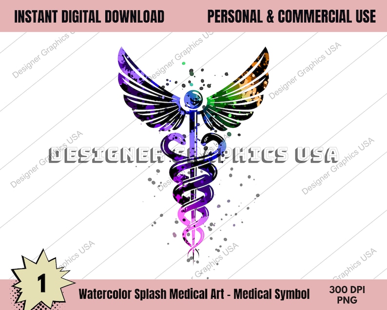 Medical Symbol PNG, Watercolor Medical Symbol Art Hospital Nurse ...