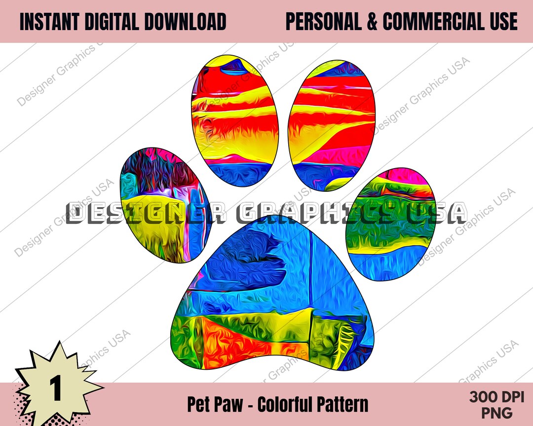 Pet Paw PNG, Dog Pet Paw PNG, Pet Digital, Digital Download, Pet ...