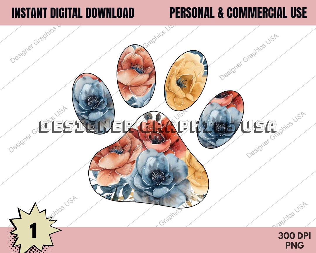 Pet Paw PNG, Dog Paw Png,paw Digital, Digital Download,dog Mom, Pet ...
