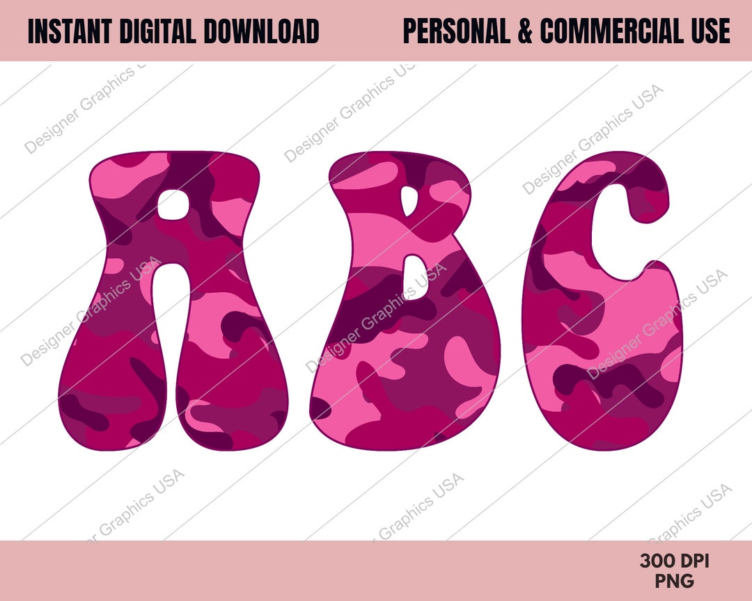 Hippie Groovy Font Png,commercial Use,sublimation,groovy Hippie Font ...