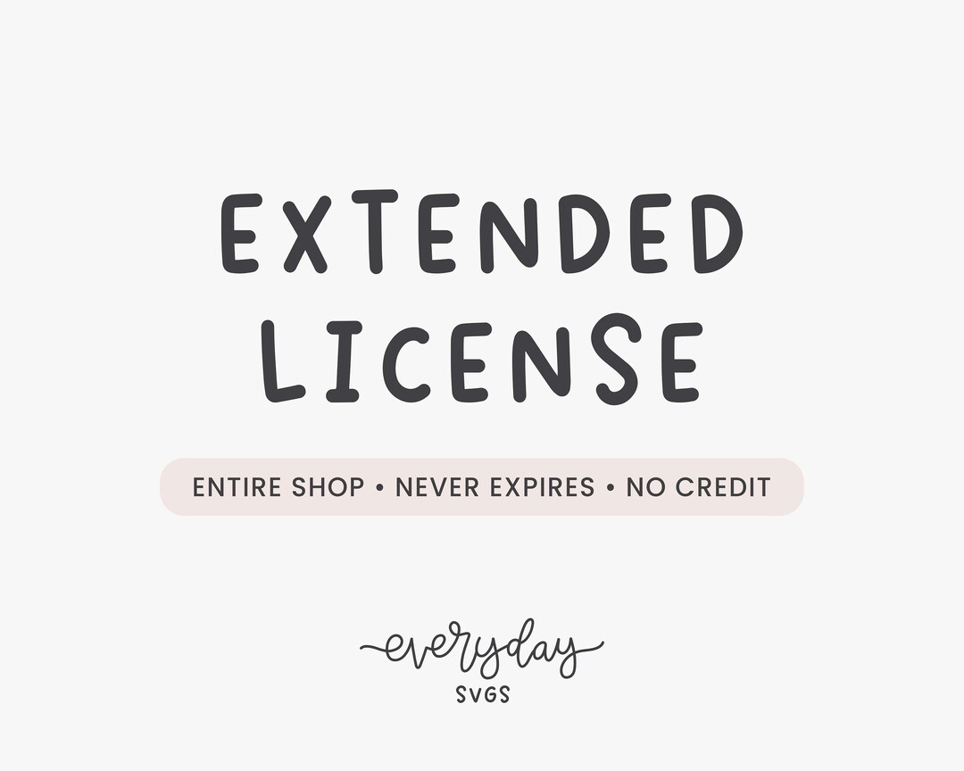 Extended License for ALL Designs - Sell Over 1,000 Units per Design ...
