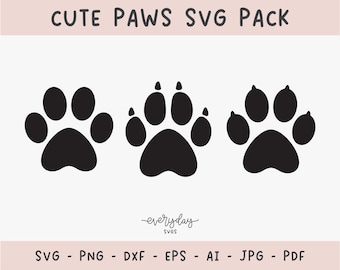 Animal Paw Print SVG Animal Tracks Svg Hunter Svg Hunting Svg - Etsy