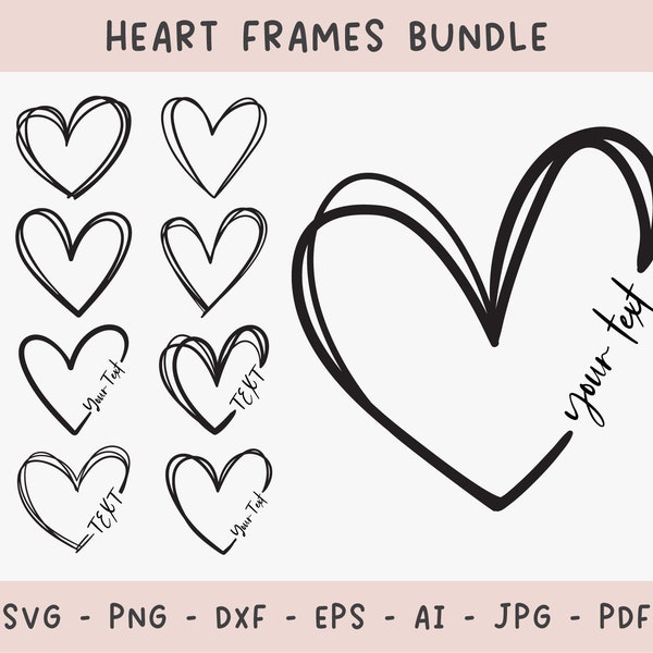 Hart silhouetten - Etsy Nederland