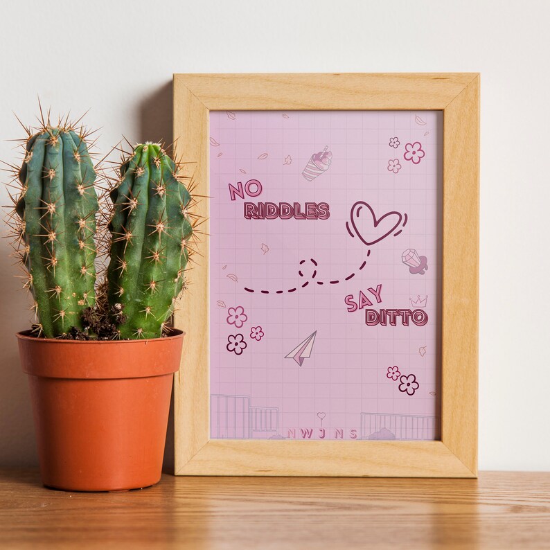 Newjeans Ditto Inspired Poster, Newjeans Fan Art, K-pop Digital Print ...