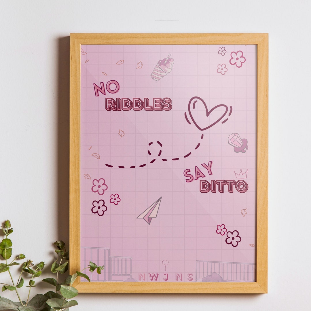 Newjeans Ditto Inspired Poster, Newjeans Fan Art, K-pop Digital Print ...