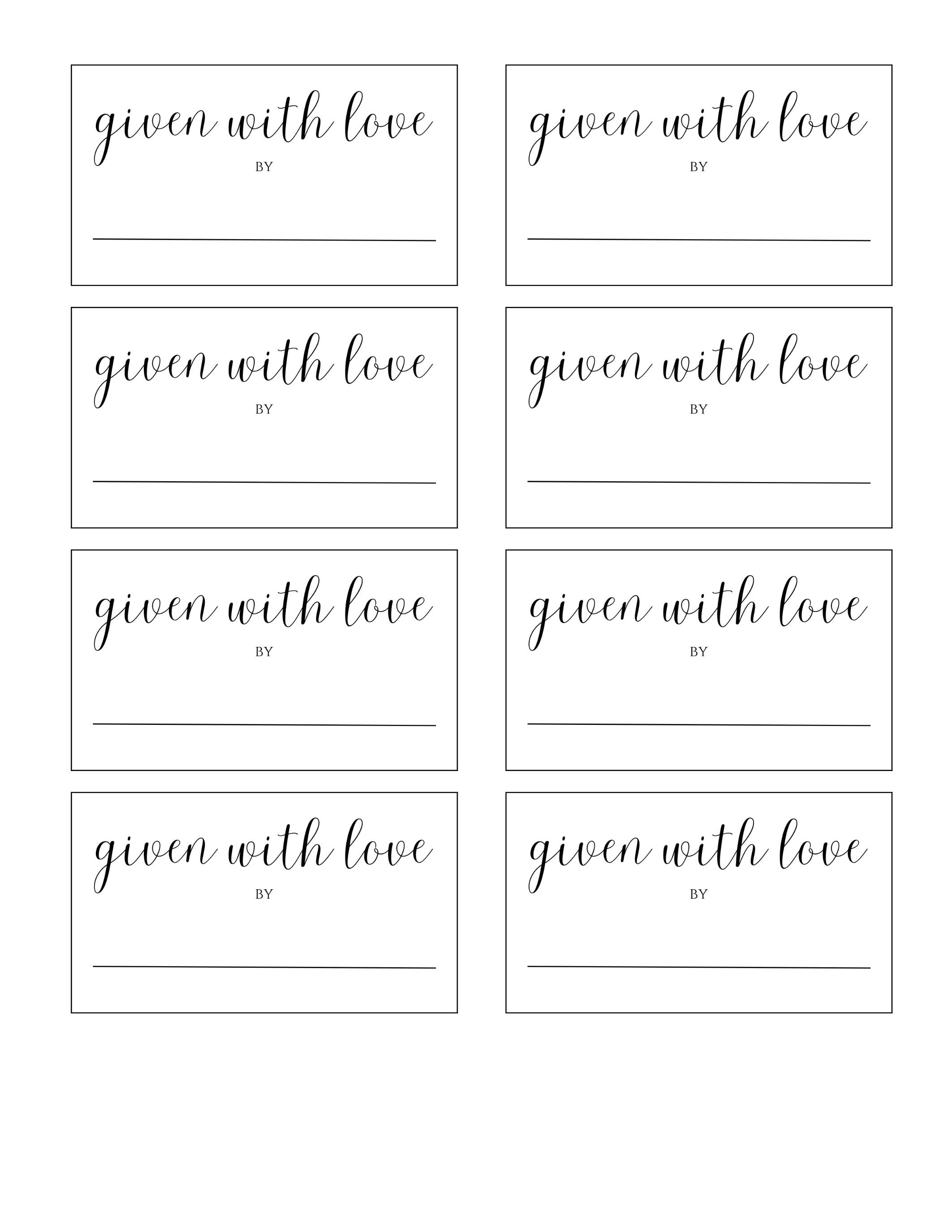 Baby Shower Display Shower and Gift Tag - Etsy
