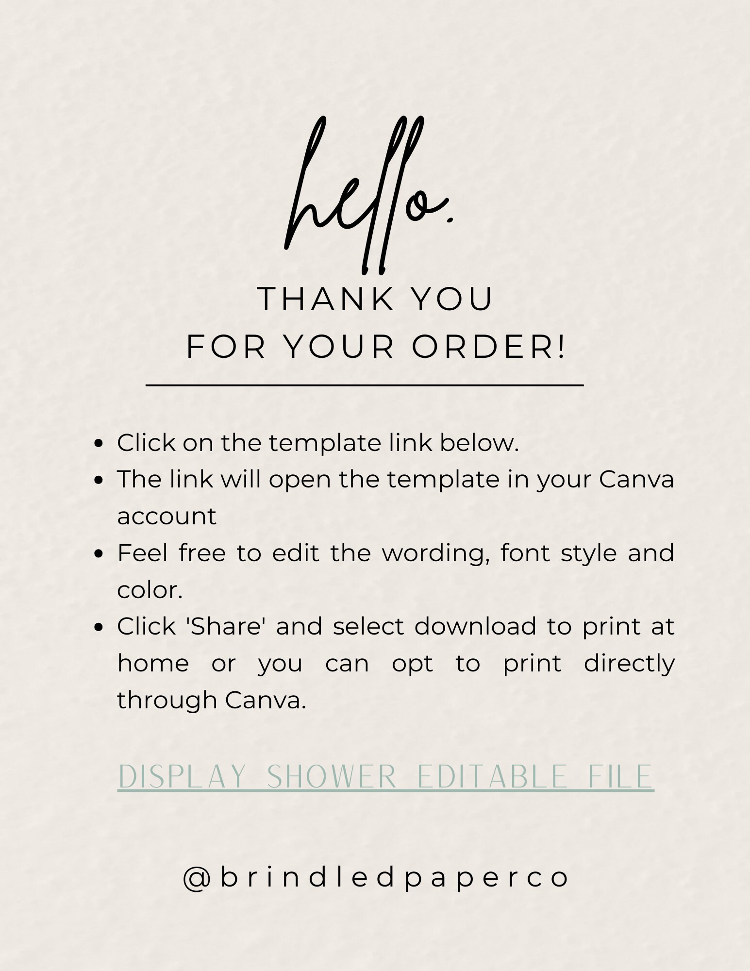 Display Shower and Gift Tag - Etsy