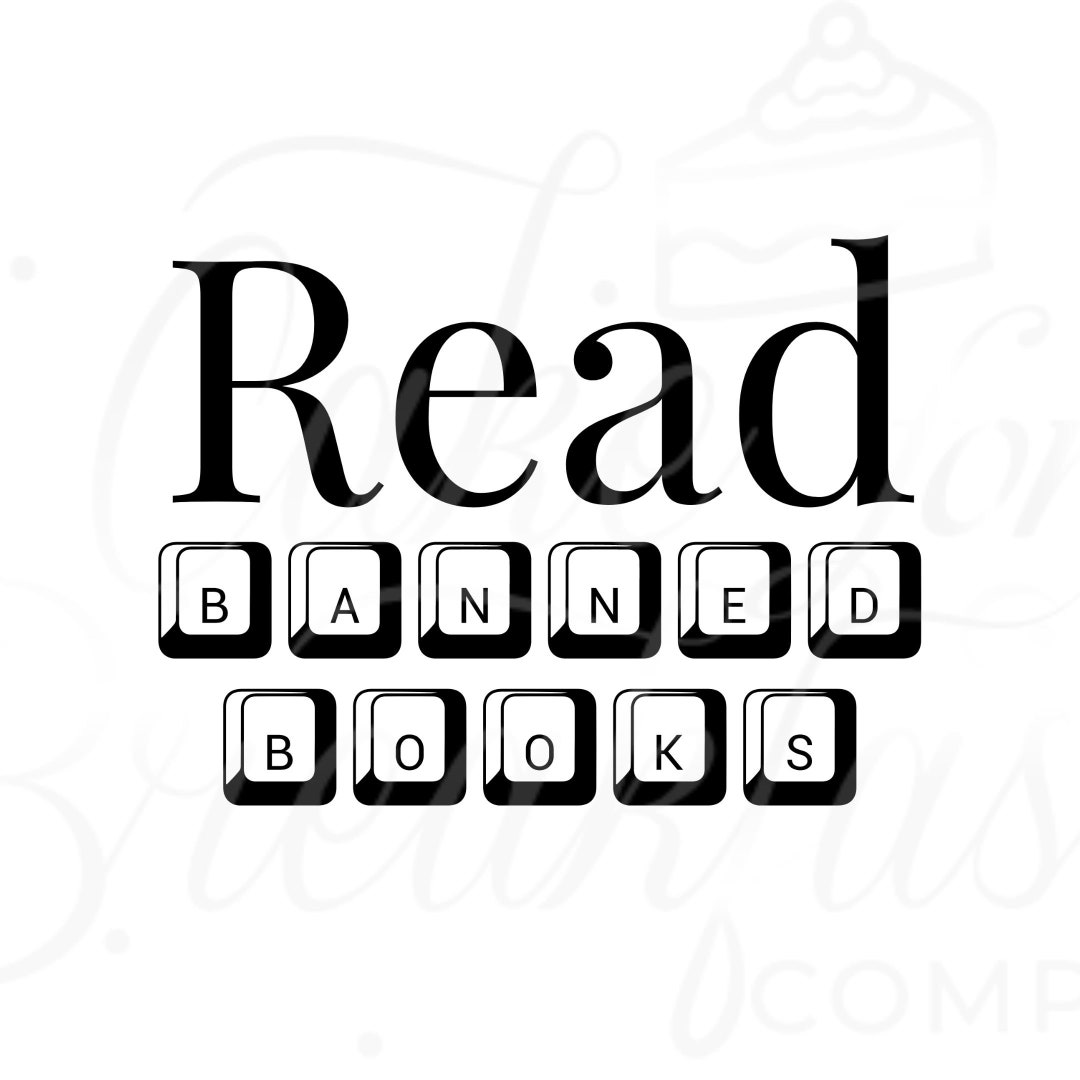 Read Banned Books SVG, Book Lover SVG, Book Reader SVG, Book Reader Png ...