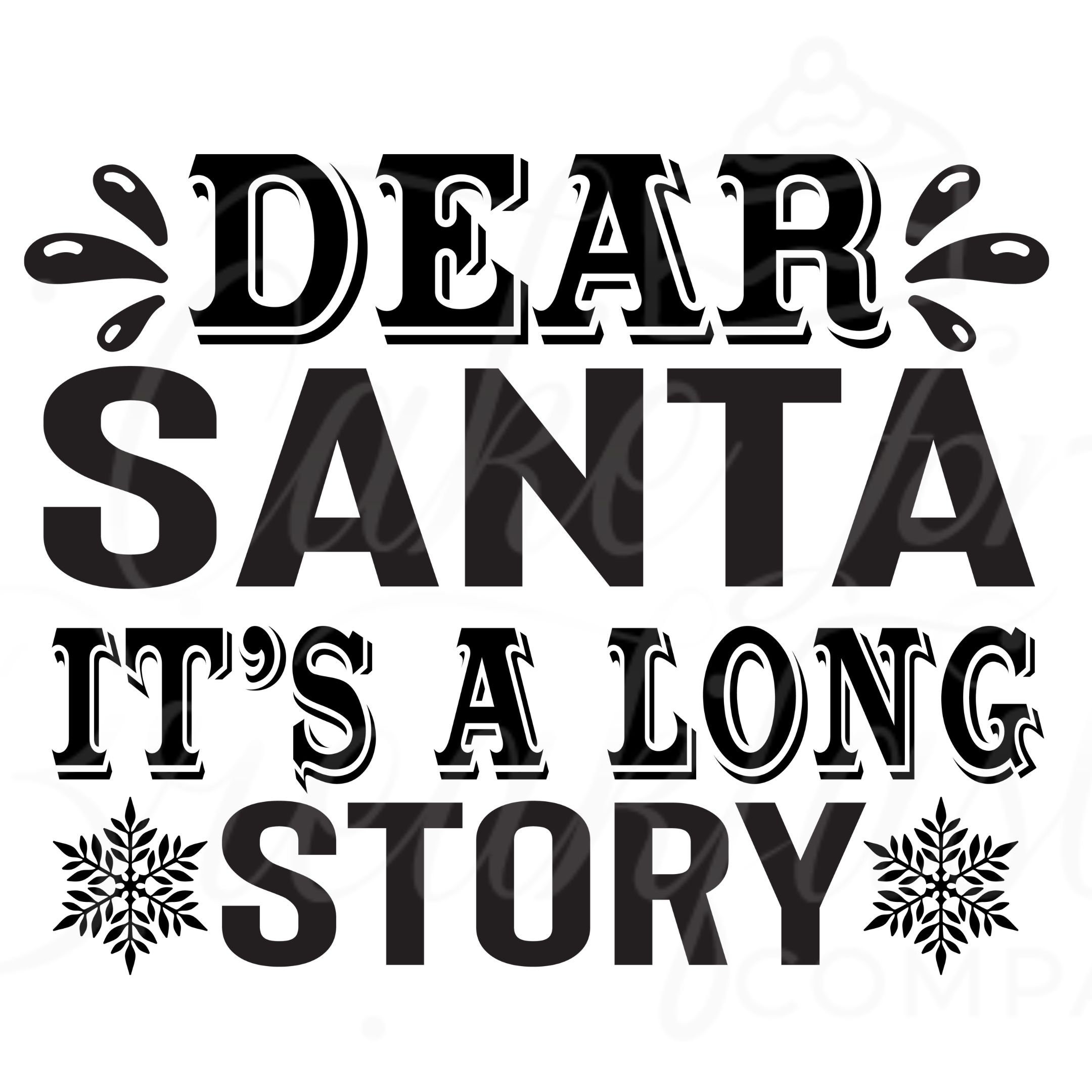 Dear Santa SVG, Funny Christmas SVG, Kids Christmas Svg, Boy's ...