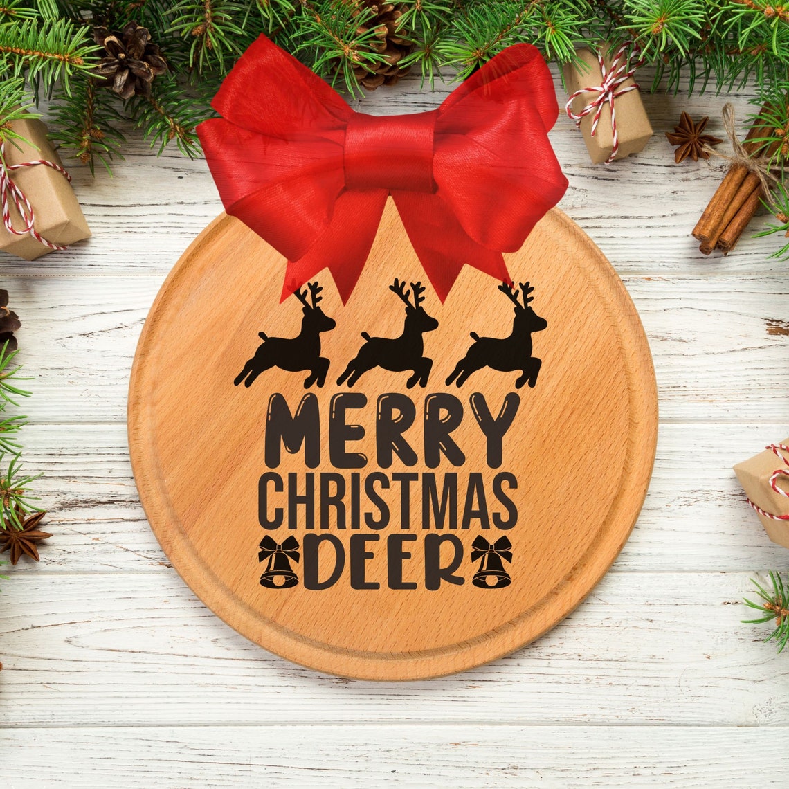 Merry Christmas Deer Christmas SVG Christmas PNG Family - Etsy