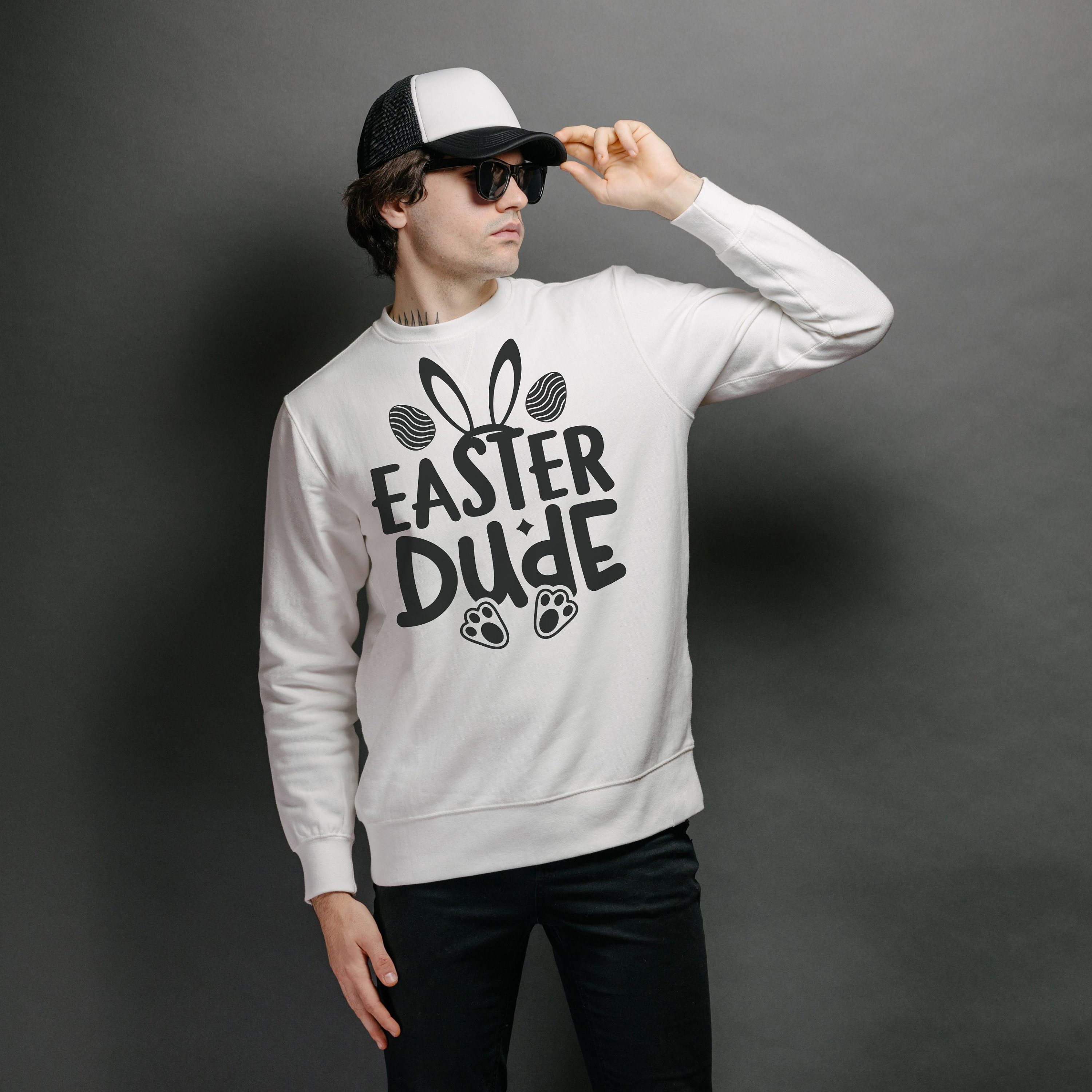 Easter Dude Funny Easter SVG for Boys, Funny Easter PNG for Boys, Baby Boy Easter Svg, Kids ...