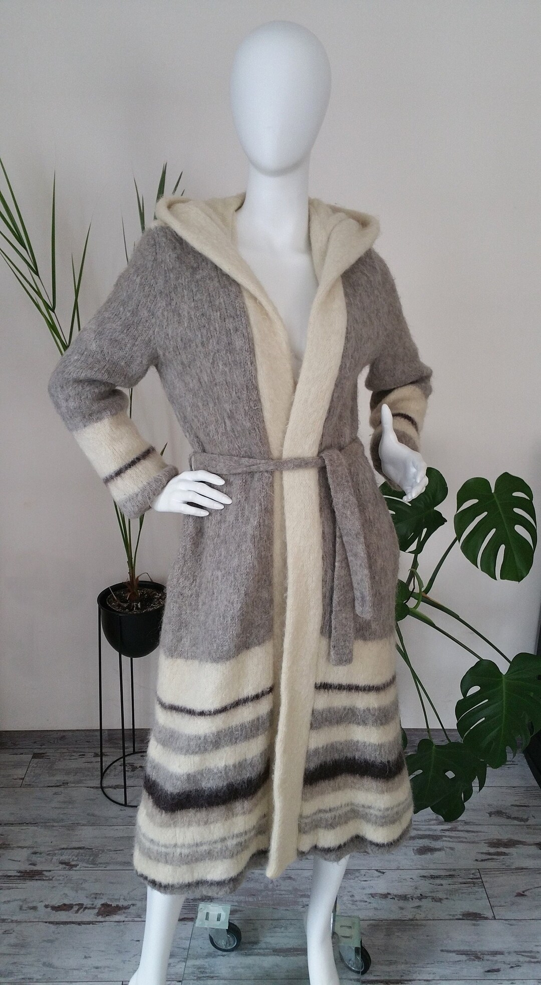 Icewool / Icelandic Coat / Knitted / Icelandic Wool / Retro / Vintage M ...