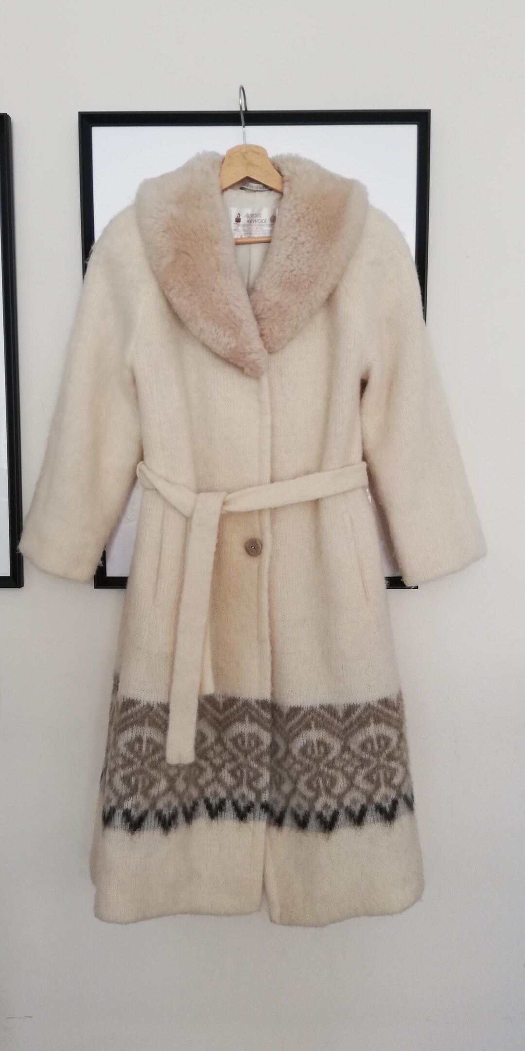 Álafoss / Alafoss / Icelandic Coat / Knitted / Icelandic Wool / Vintage ...