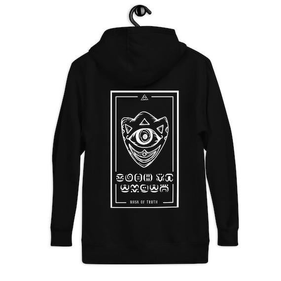 Mask of Truth Zelda Fortune Teller Card Black Unisex Hoodie - Etsy