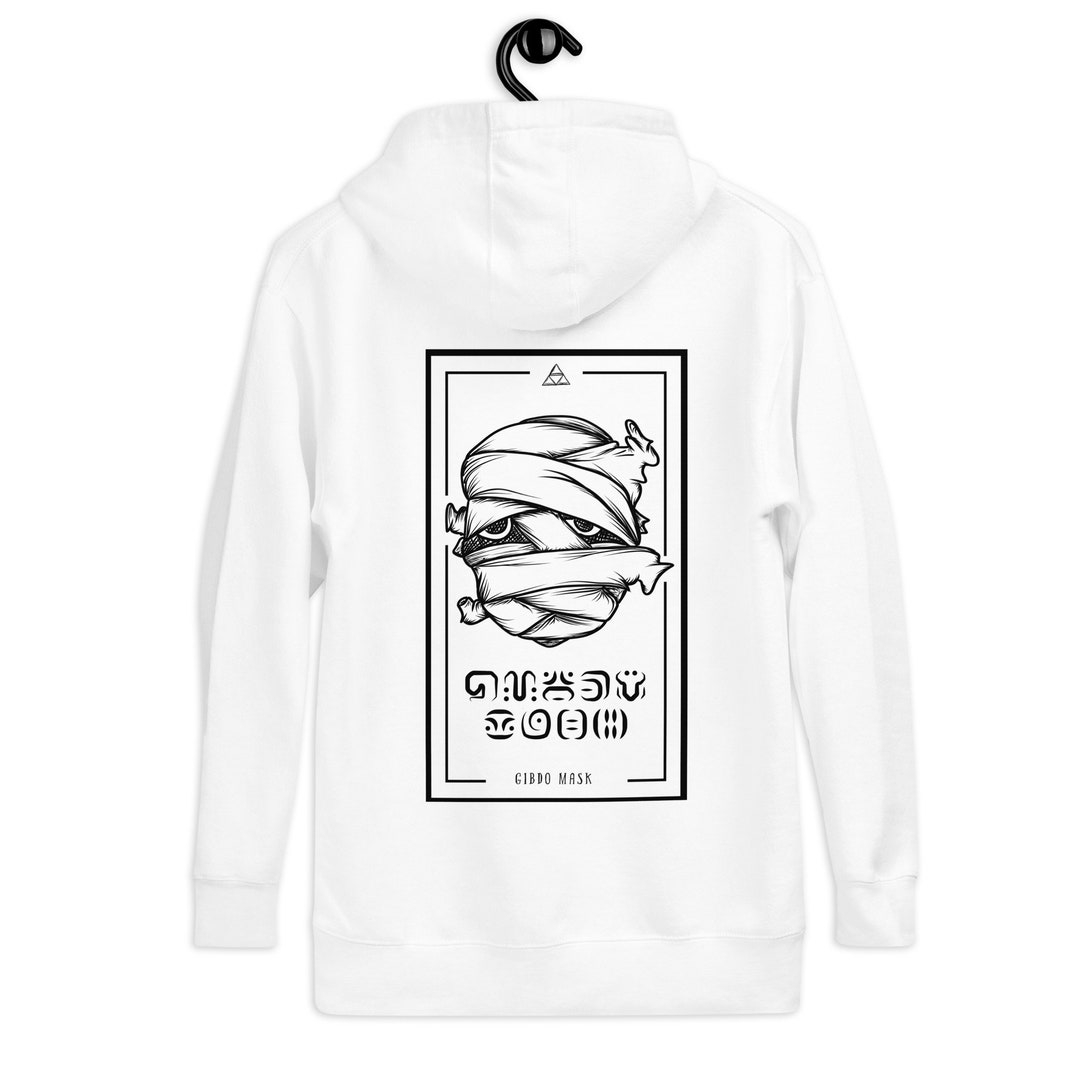 Gibdo Mask Zelda Fortune Teller Card White Unisex Hoodie, White ...