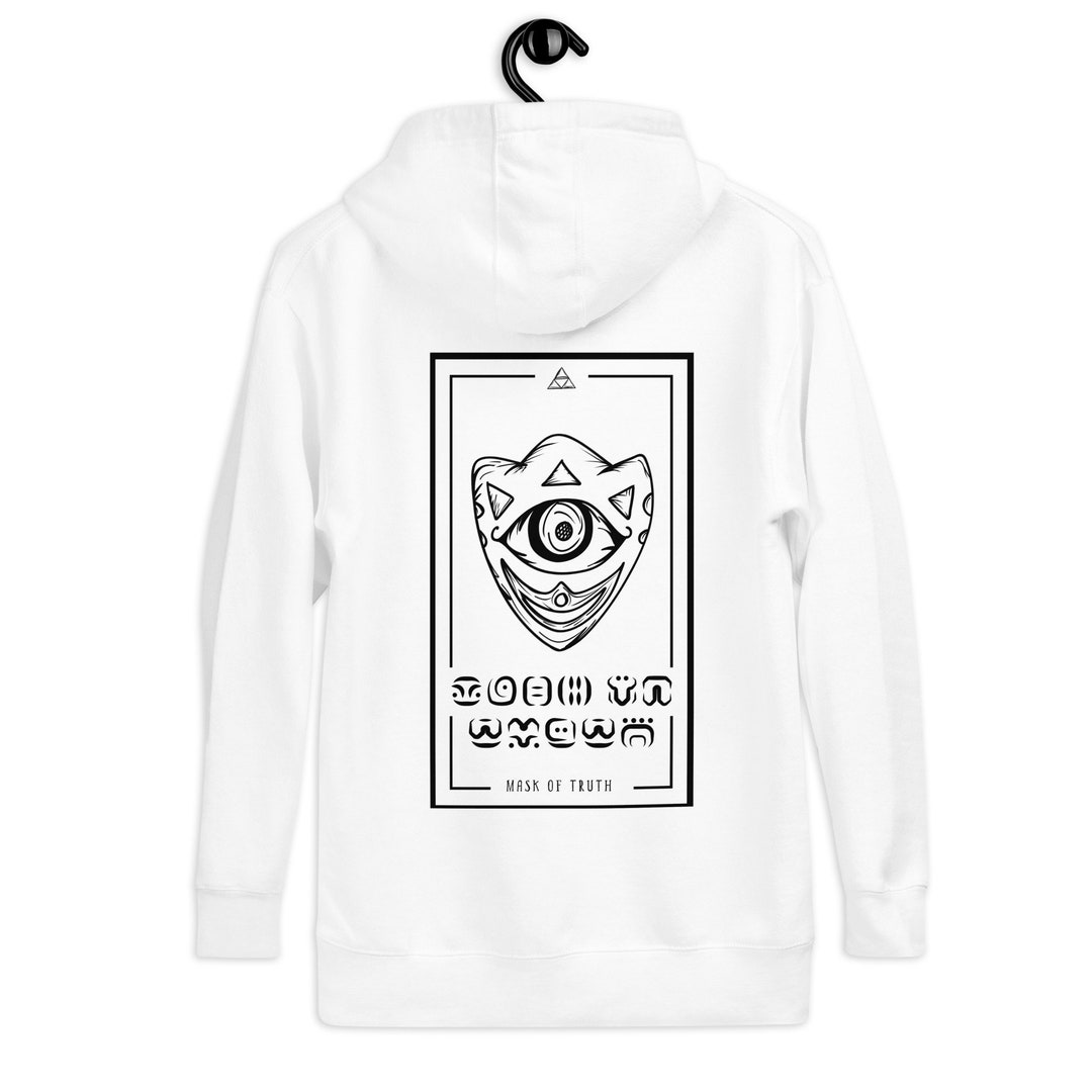 Mask of Truth Zelda Fortune Teller Card White Unisex Hoodie, White ...