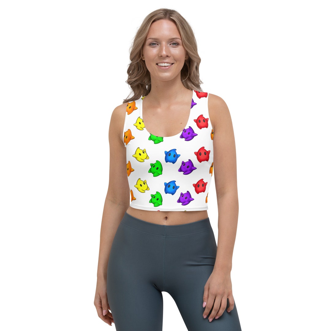 Luma Pride Pattern Crop Tank Top, Galaxy Gamer, Gamer Pride, Pride ...