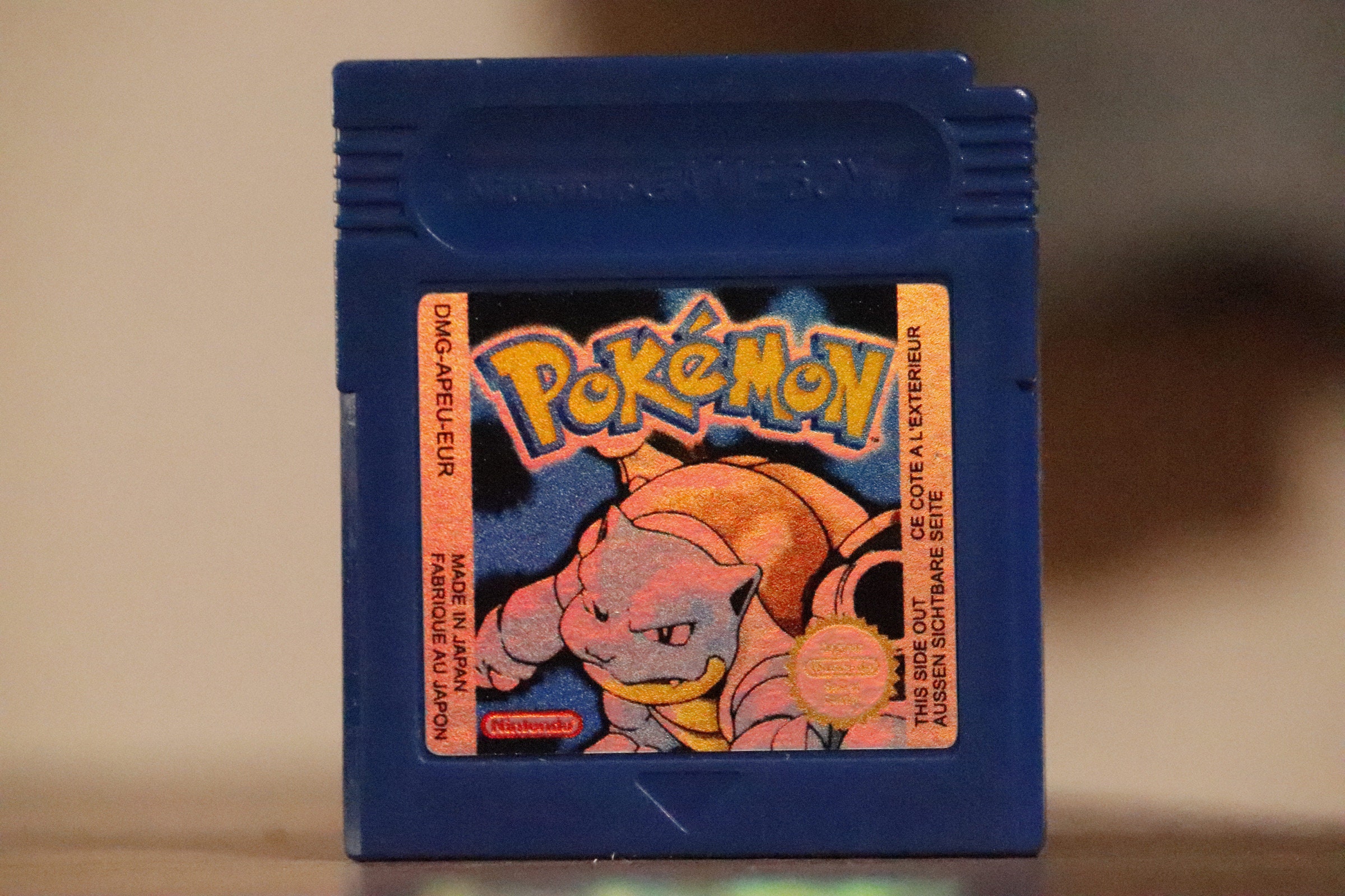 Pokémon Blue Cartridge Sticker Rainbow Holographic for Gameboy - Etsy