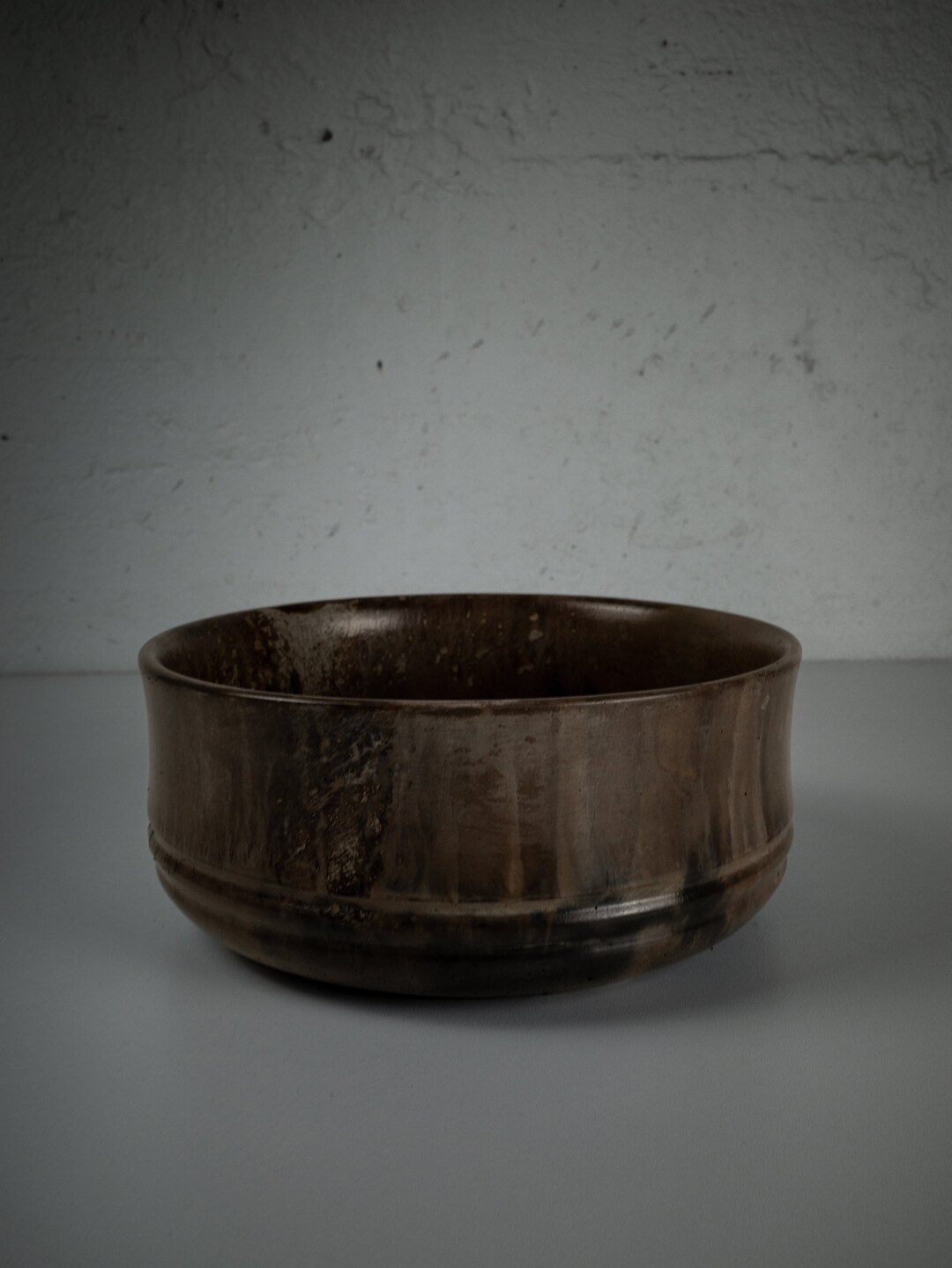 Small Round Concrete Pot, Round Bowl, Vintage Handmade Concrete, Eiapit ...