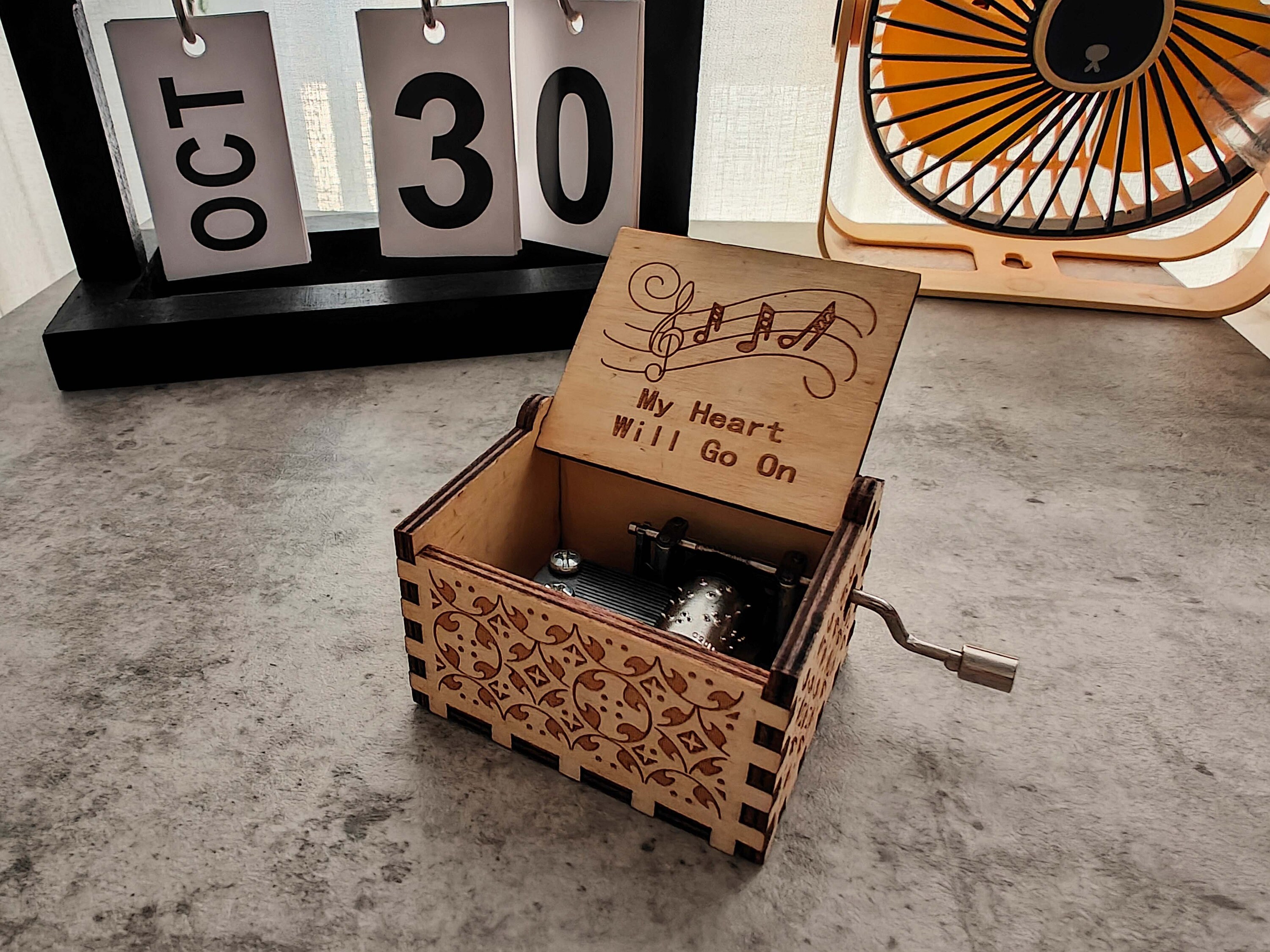 Handcrafted Wooden Music Box With Movie and Game Music Options - Etsy