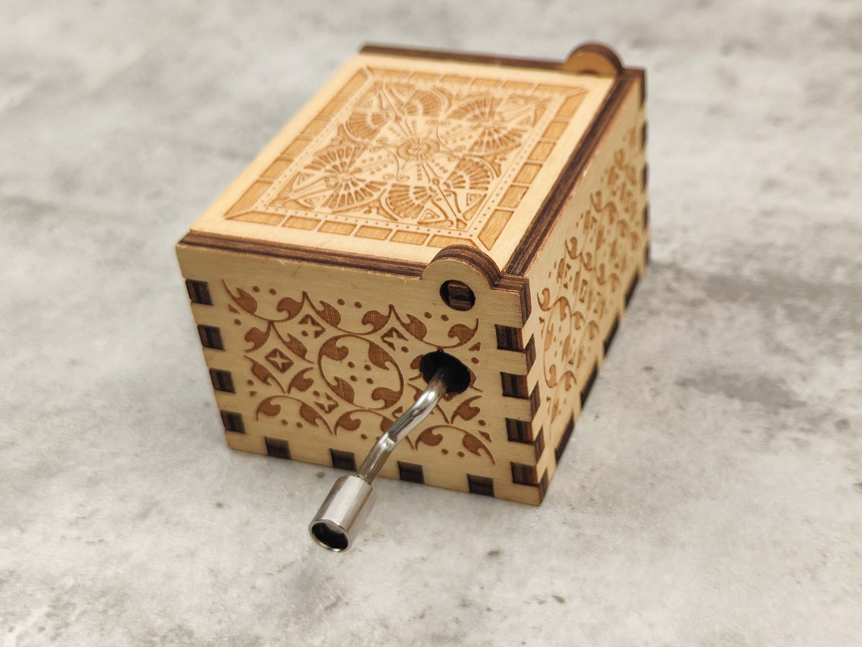 Handcrafted Wooden Music Box With Movie and Game Music Options - Etsy
