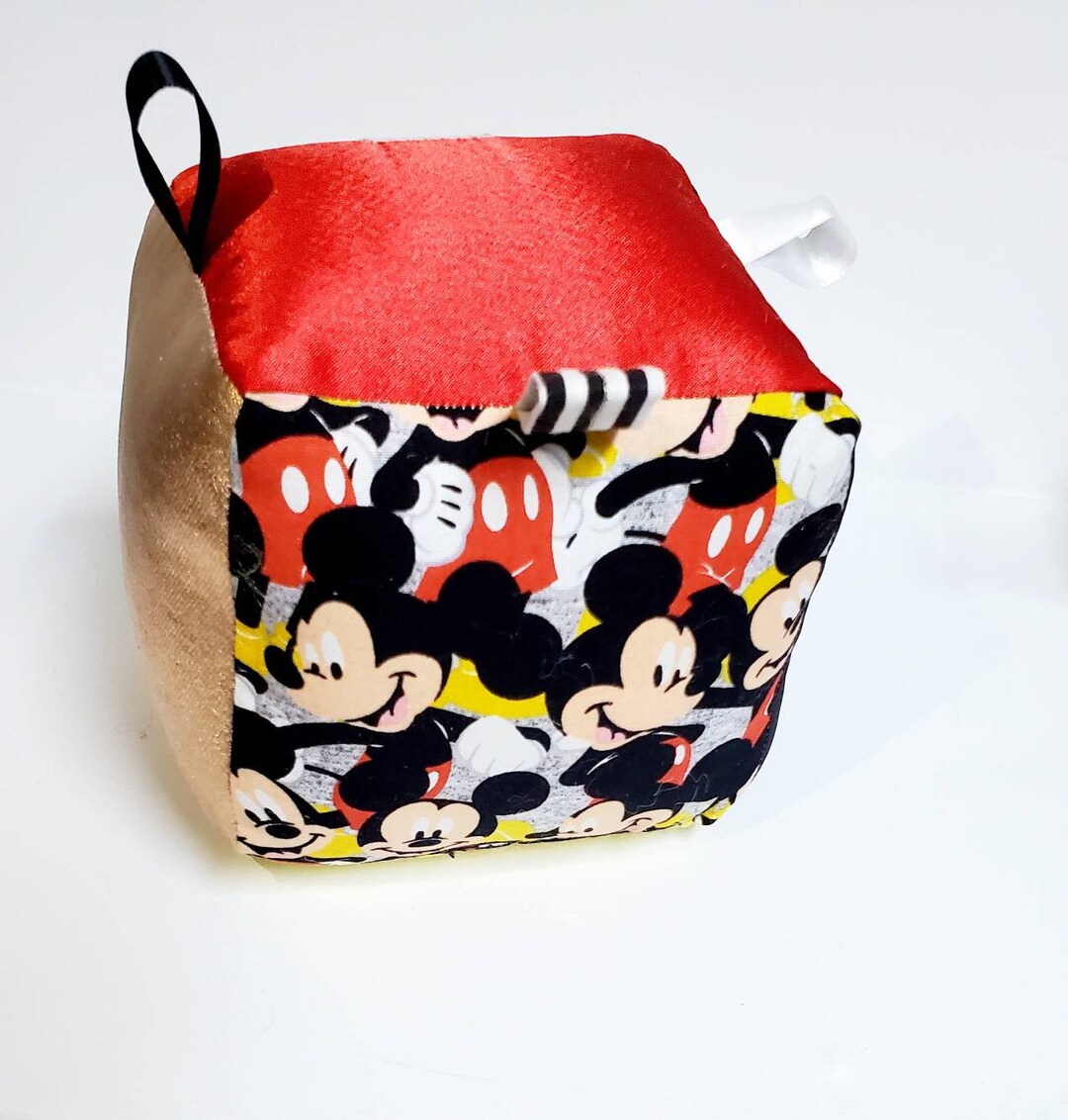 Sensory Cube, Mickey Mouse Theme, Sensory Block, Developmental Toy ...