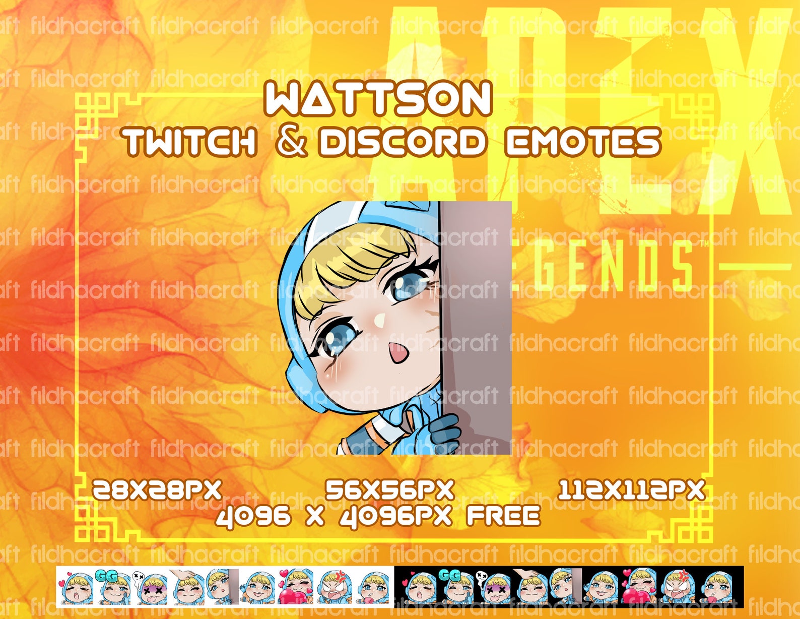 Wattson Twitch Emotes Bundle, Wattson Emotes Pack, Wattson Discord ...