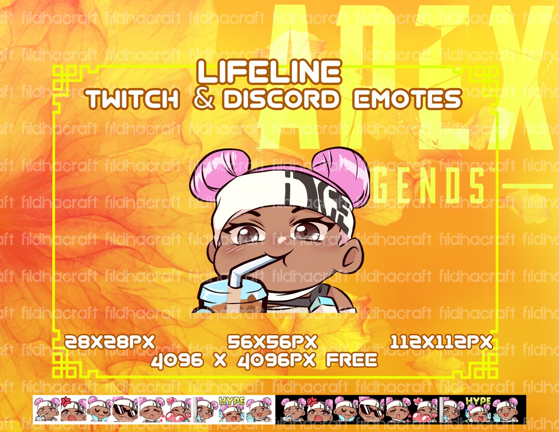 Lifeline Twitch Emotes Bundle, Lifeline Emotes Pack, Lifeline Discord ...