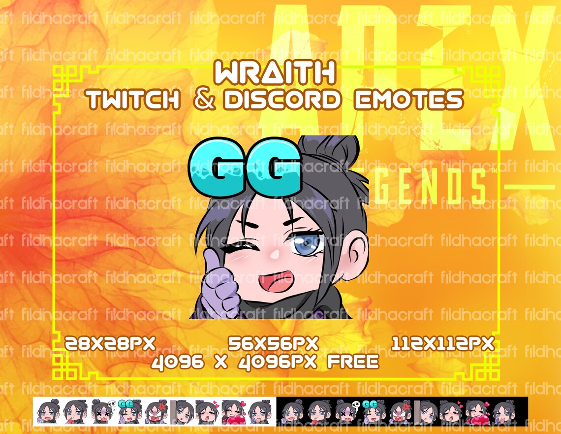 Wraith Twitch Emotes Bundle, Wraith Emotes Pack, Wraith Discord Emotes ...