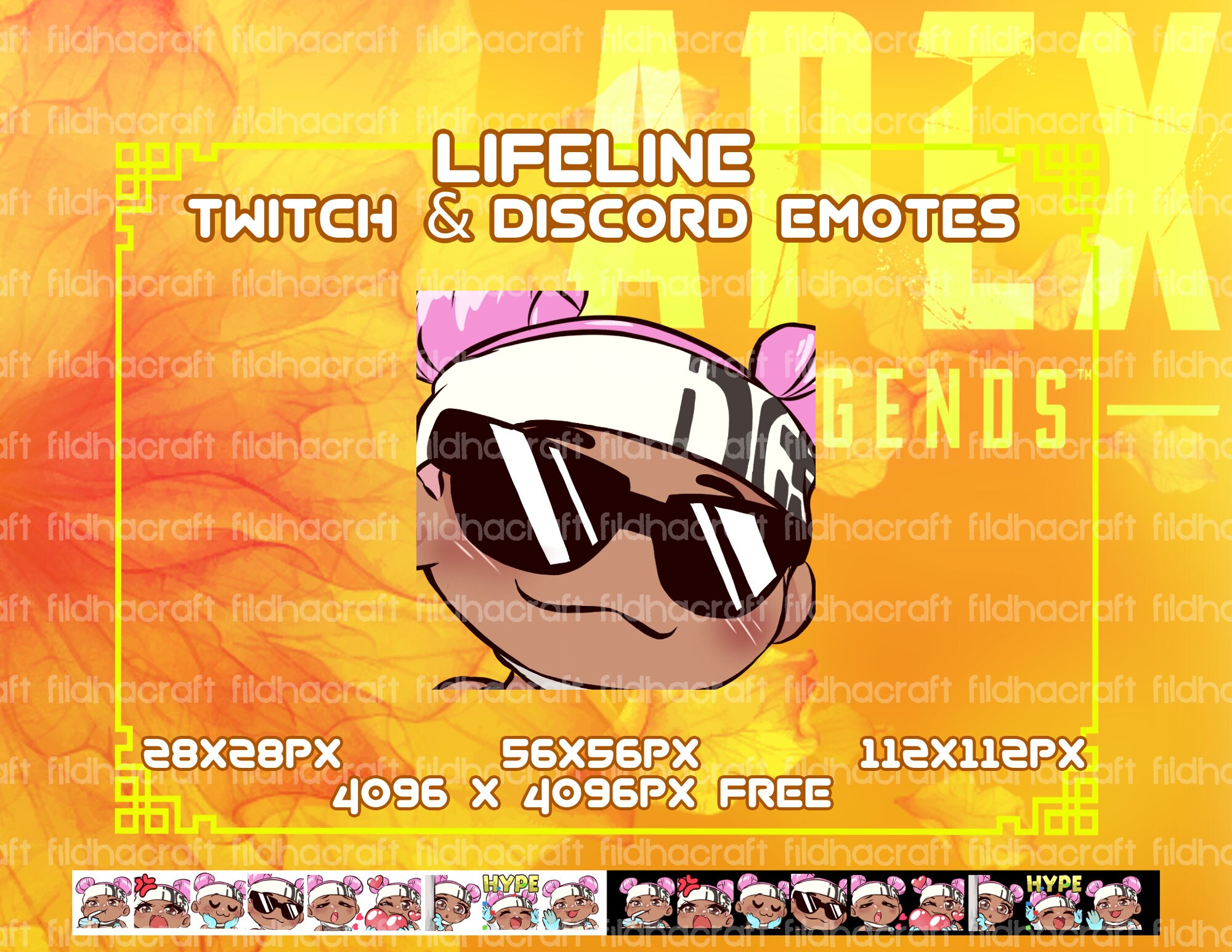 Lifeline Twitch Emotes Bundle, Lifeline Emotes Pack, Lifeline Discord ...
