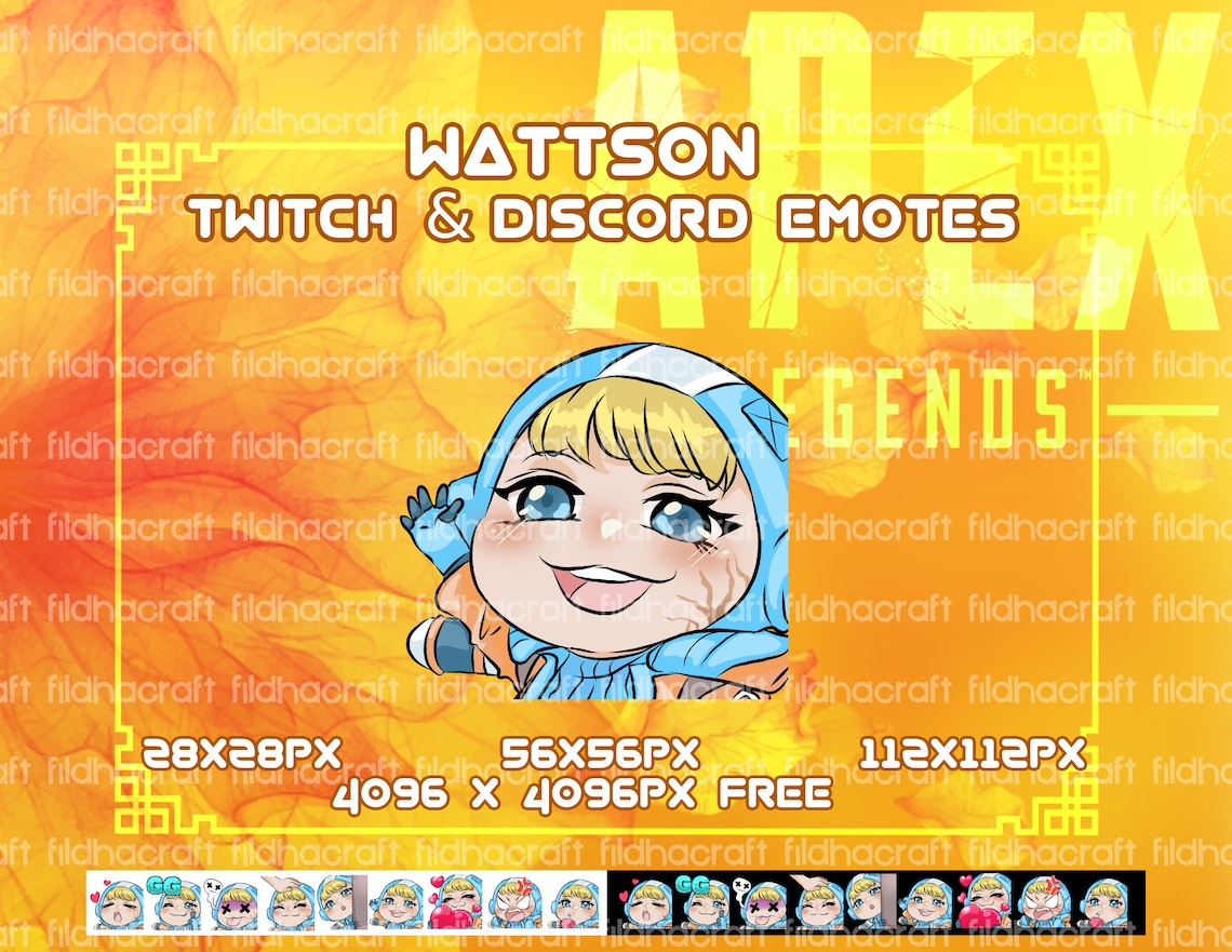 Wattson Twitch Emotes Bundle, Wattson Emotes Pack, Wattson Discord ...