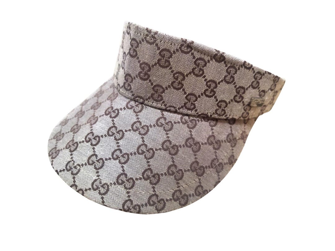 Rare Vintage GUCCI Monogram Visor Hat / Hat Visor - Etsy