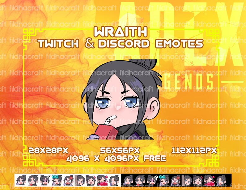 Wraith Twitch Emotes Bundle, Wraith Emotes Pack, Wraith Discord Emotes ...