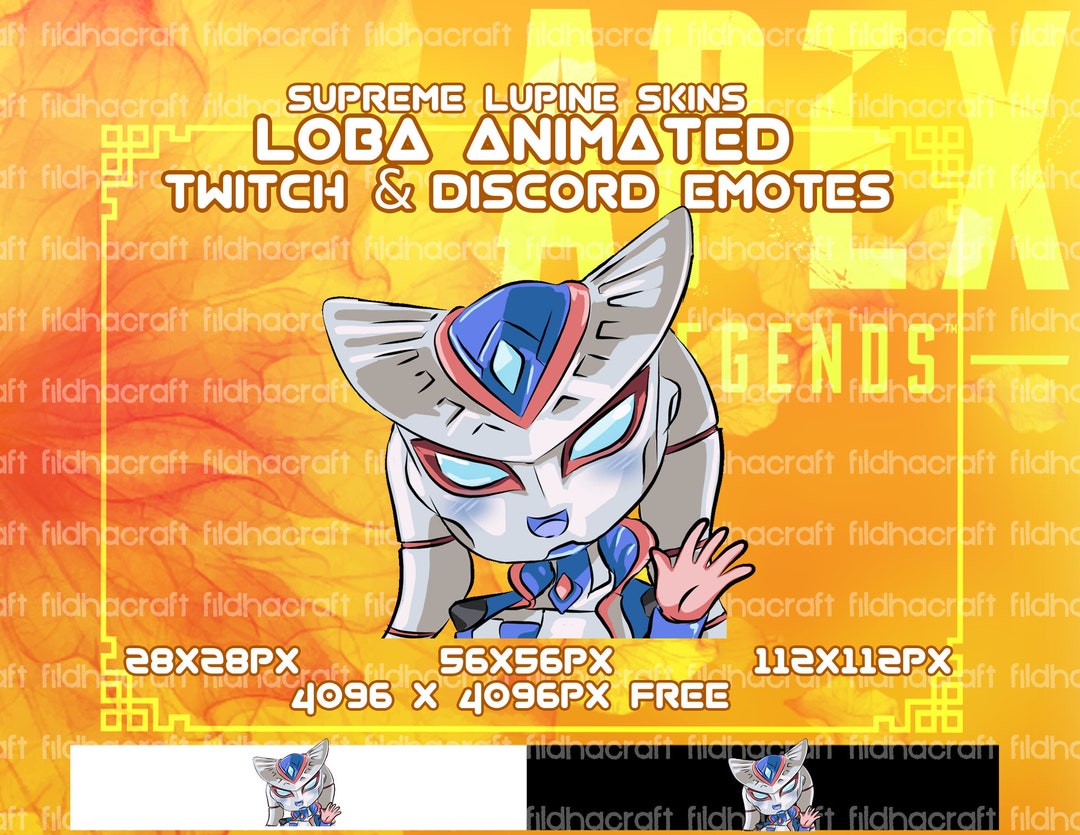 Loba Animated Twitch Emotes Skins, Loba Apex Legends, Loba Discord ...