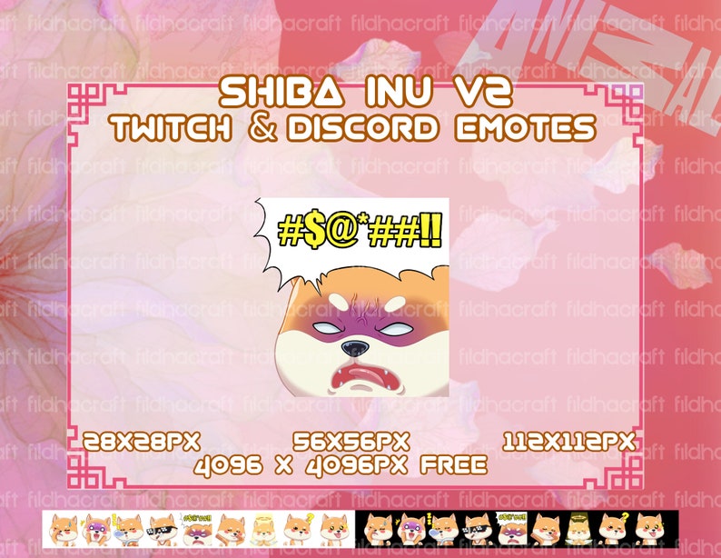 Cute Shiba Inu V2 Twitch Emotes Bundle Shiba Inu Emotes Pack - Etsy