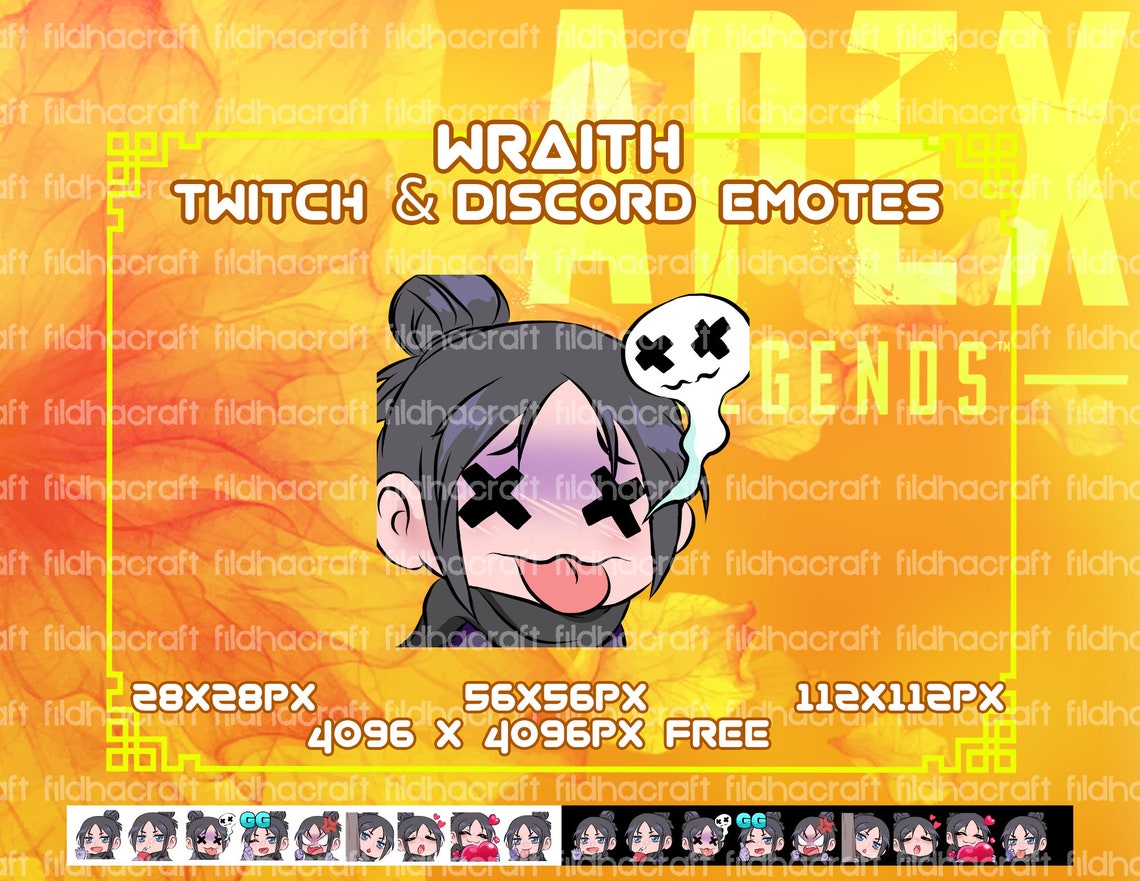 Wraith Twitch Emotes Bundle, Wraith Emotes Pack, Wraith Discord Emotes ...