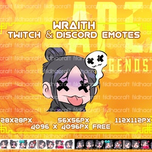 Wraith Twitch Emotes Bundle, Wraith Emotes Pack, Wraith Discord Emotes ...