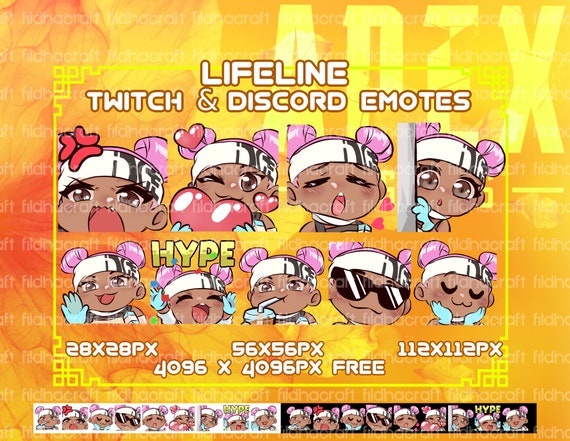 Lifeline Twitch Emotes Bundle Lifeline Emotes Pack Lifeline - Etsy
