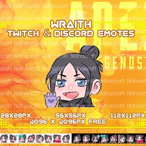 Wraith Twitch Emotes Bundle, Wraith Emotes Pack, Wraith Discord Emotes ...