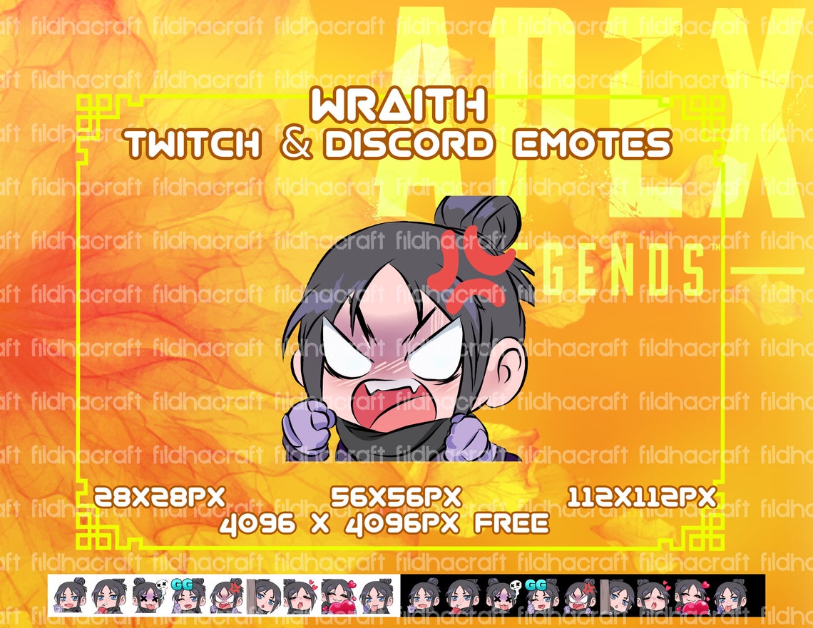 Wraith Twitch Emotes Bundle, Wraith Emotes Pack, Wraith Discord Emotes ...