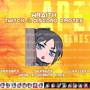 Wraith Twitch Emotes Bundle, Wraith Emotes Pack, Wraith Discord Emotes ...