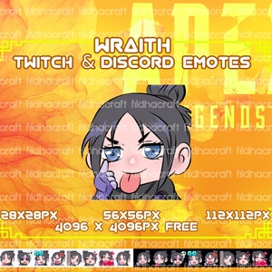 Wraith Twitch Emotes Bundle, Wraith Emotes Pack, Wraith Discord Emotes ...