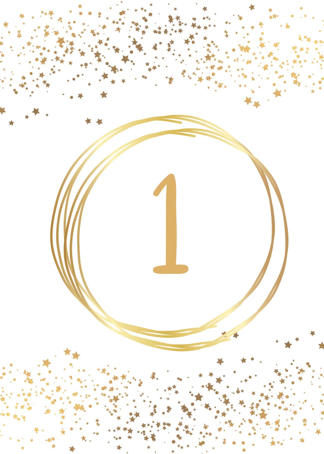 Gold Glitter Table Numbers Download - Etsy